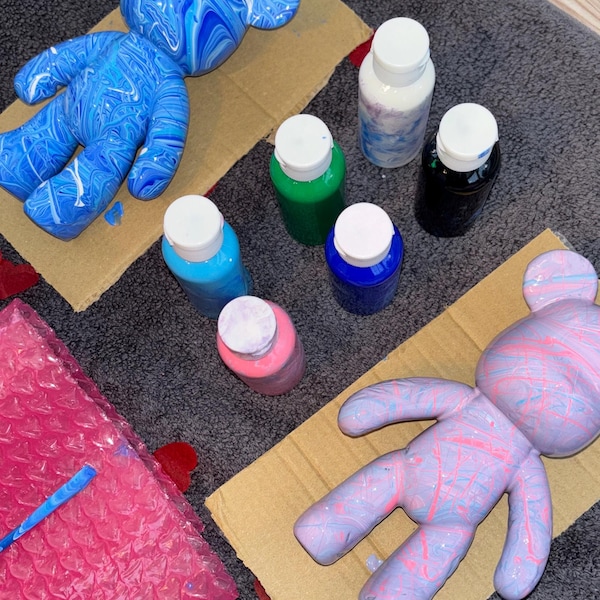 Bearbuild Fluid Bear Art Creator Kit | Gift Box | Solo Painting | Diy ...