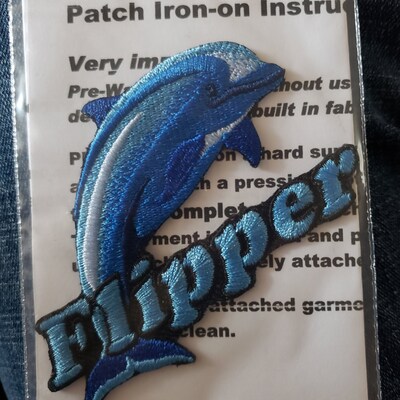 Dolphin Custom Personalized Iron-on Patch - Etsy