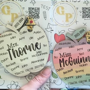 Teacher Door Hanger, Teacher Door Sign, Gift From Student, Teacher ...