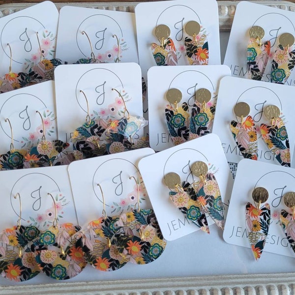 Charms, Handmade Charms for Charm Necklace, Acrylic Autumn Fall Pumpkin ...