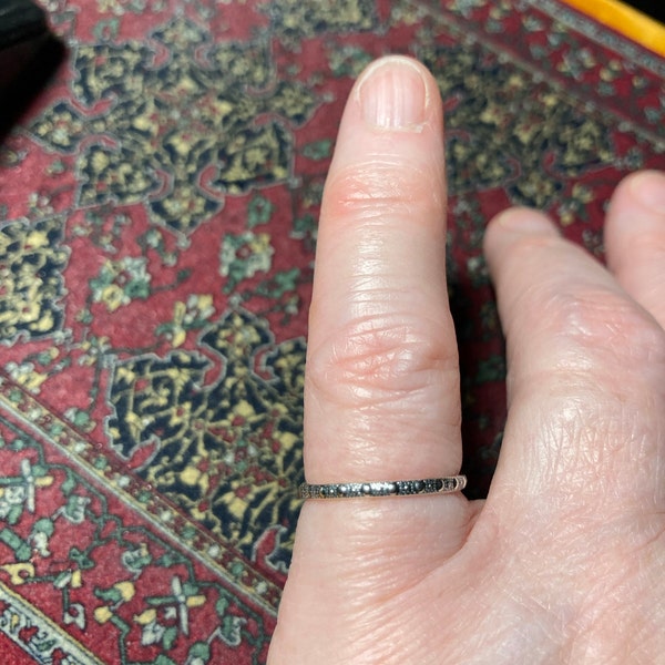 One Ring Silver Stacking Rings Dainty Stacking Ring Dainty Silver Ring ...