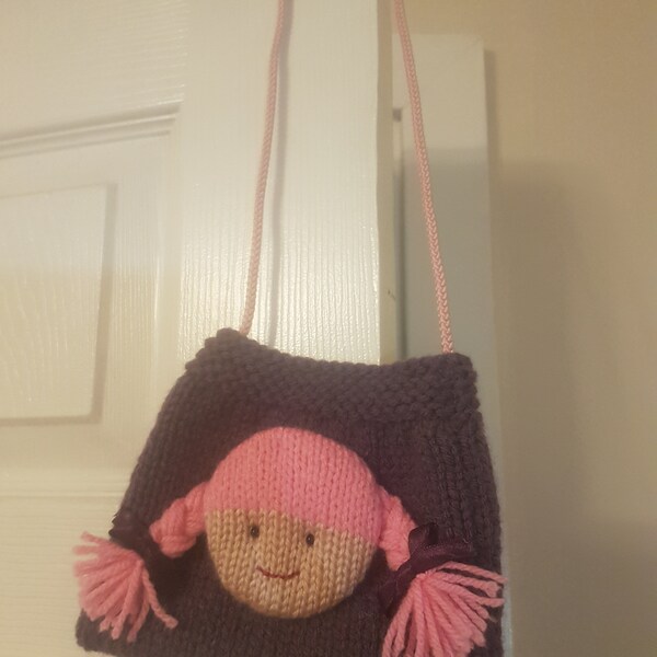 Jolly Dolly Bags - 6" (15cm), Child's Knitted Bag Pattern - Bag ...