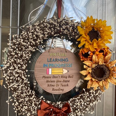 Virtual Learning in Progress Door Sign Homeschool Decor Door - Etsy