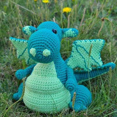 Yoki the Dragon Amigurumi Crochet Pattern - Etsy