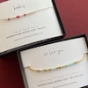 Dainty Morse Code Bracelet, Custom Message Bracelet With Tiny Beads ...