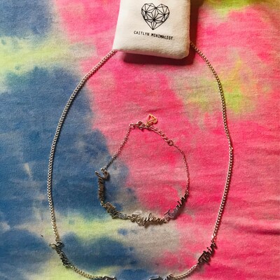 Multiple Name Necklace With Curb Chain by Caitlynminimalist Friendship ...