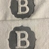 Embossed Machine Embroidery Alphabet, Monogram Towel Font, 5 Sizes, A-Z ...