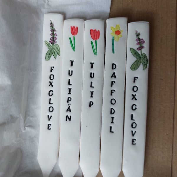 Flower Seed Markers Plant Markers Garden Seed Labels Garden Decor ...