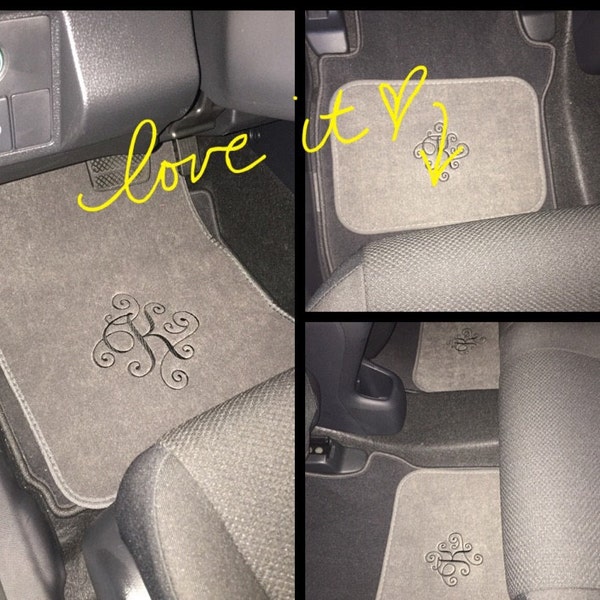 Car Accessories Floor Mats Custom Personalized Single Letter Embroider ...