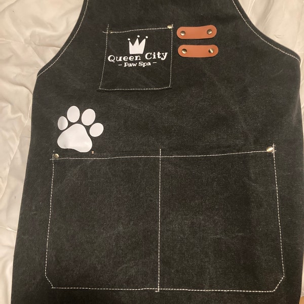 Custom Apron for Dog Groomer Apron for Pet Groomer Apron Pet Spa ...