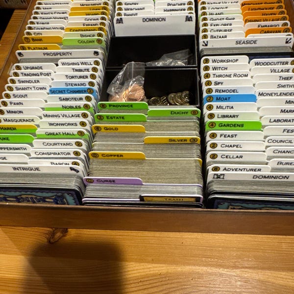 Dominion Card Game Organizer and File Tabs - Fit Many Expansions in 1 ...