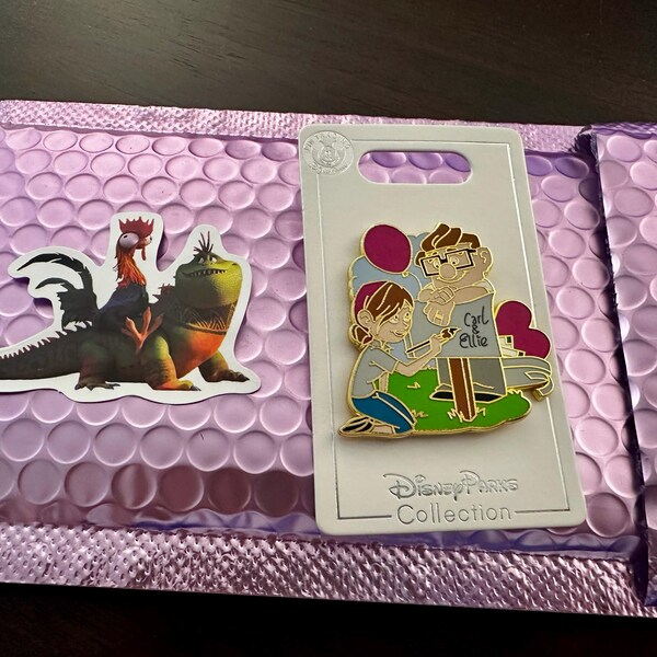 Disney Pixar up Pin Carl Ellie Mailbox Pin Painting Mailbox Balloon New ...