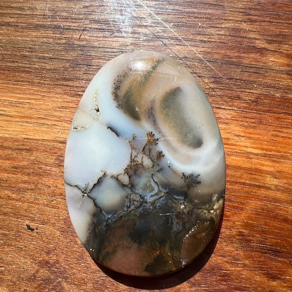 Agata dendritica Cabochon rettangolare merlinite 62 x 43 mm, agata ...