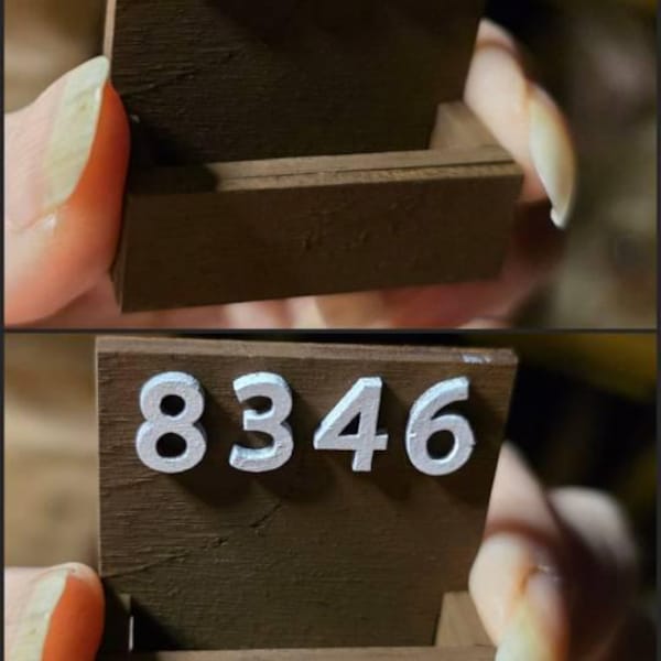 Miniature Dollhouse Custom Address Sign, 1:12 Doll House Accessories ...