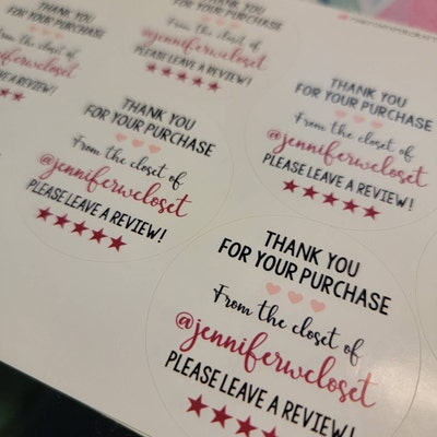 Poshmark Sticker, From the Closet Of, Posh Love Review Stickers ...