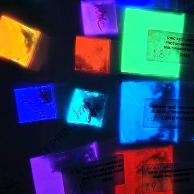 Aqua Glow in the Dark Neon Pigment Powder - Etsy