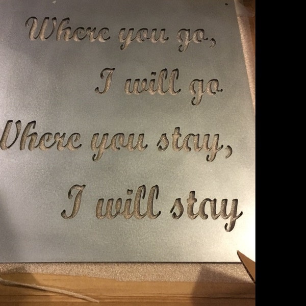 Custom Metal Quote Sign and Sayings, Inspirational Personalized Sign ...