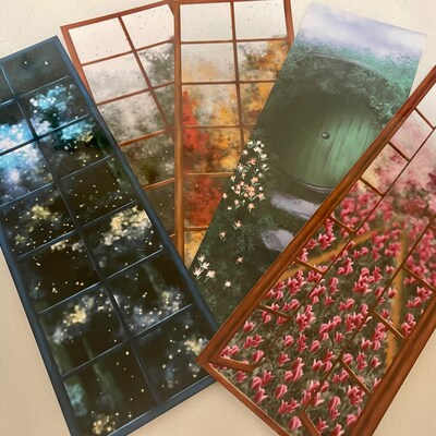 Night Sky & Fireflies Celestial Window Print - Etsy