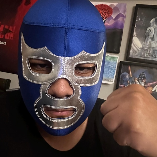 Comedian Wrestling Mask Luchador Mask Halloween Cosplay Mask Mardi Gras ...