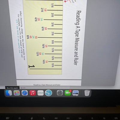 Reading a Tape Measure and Ruler PDF DIGITAL DOWNLOAD - Etsy