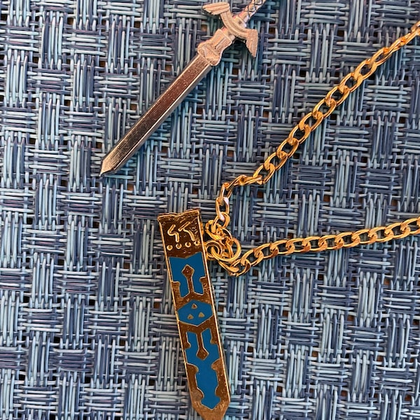 Legend of Zelda Removeable Master Sword Necklace - Charm / Pendant ...