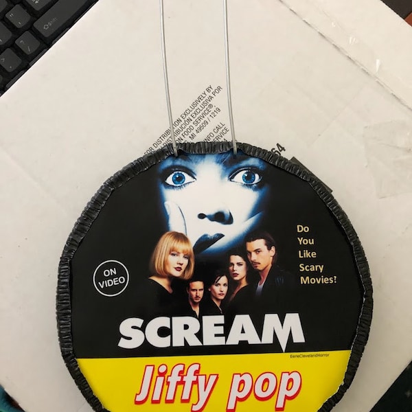 Scream Movie Jiffy Pop: Edible Popcorn Snack - Etsy