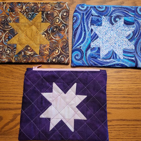 Two-toned Boxy Pouch PDF Sewing Pattern | 4 Sizes | Makeup and Toiletry ...