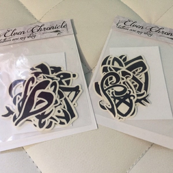 Set of 11 Mortal Instruments Runes Transfer Decal Tattoos. Rune ...