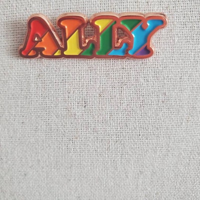Ally Enamel Pin - Etsy