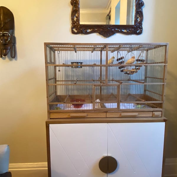 Handmade Wooden Bird Cage - Etsy