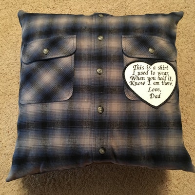 Memory Shirt Pillow, Shirt Pillow, Memory Pillow, Memory Shirt, Custom ...