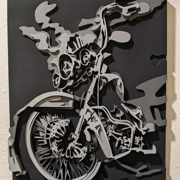 7 Layer 3D Rectangular Map of the World, Multi layer Panel,laser Cut ...