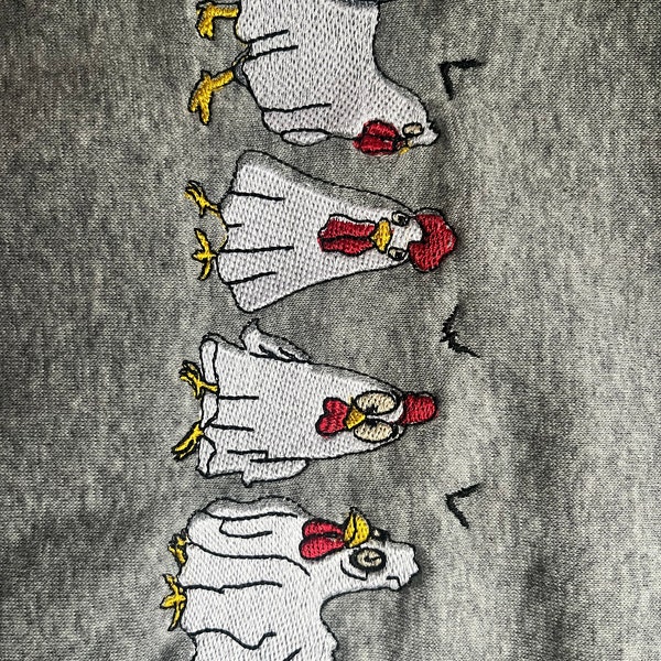 Ghost Chicken Embroidery Design, Halloween Ghost Turkey Embroidery ...