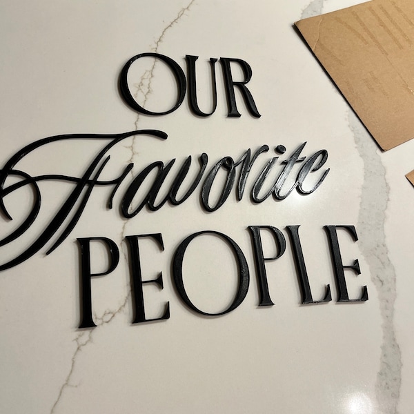 Letters for Sign "our Favorite People" - Etsy