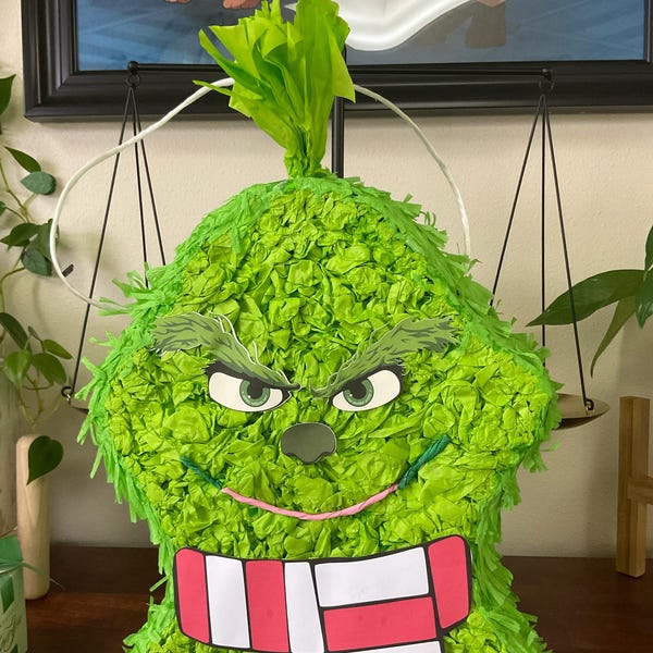 Ready to Ship, Small Size Grinch Pinata - Etsy