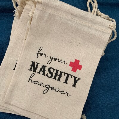 Set of 10 Nash Bash Survival Kit Bags party Hangover Kit - Etsy