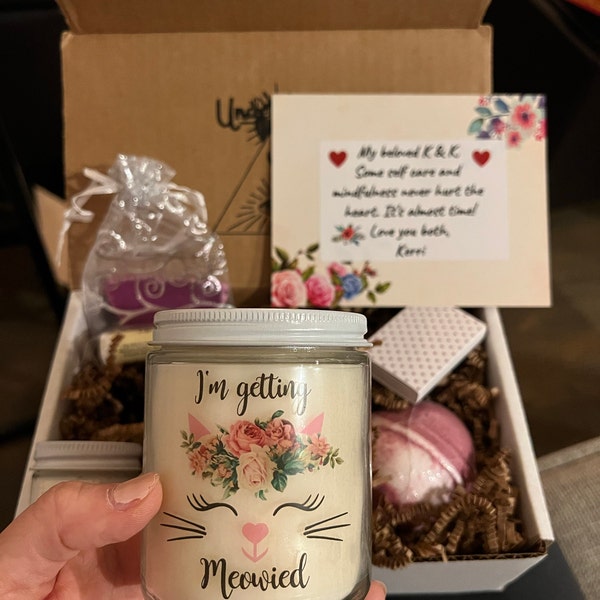 Engagement Gift Box - Congratulations Gift - Wedding Gift Box - Candle ...