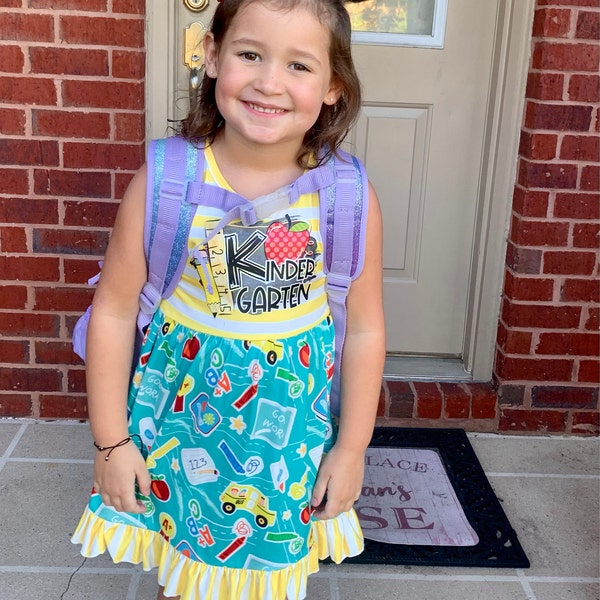 Kindergarten Dress, Kindergarten Outfit, First Day of Kindergarten ...