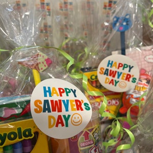 Customized Sticker Birthday Stickers Goody Bag Stickers - Etsy