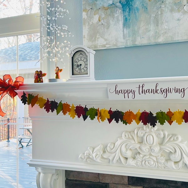 Happy Thanksgiving Door Decal - Welcome Door Decal - Front Door Decal ...