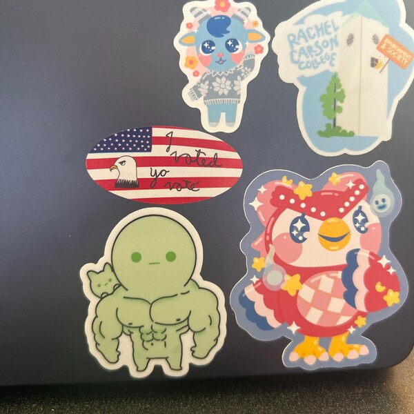 Yacute Smiski Green Guy Vinyl Sticker - Etsy