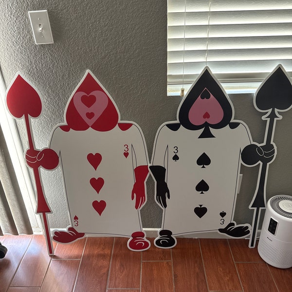 Alice in Wonderland Party Decor, Card Soldiers Cutouts, Card Guards ...