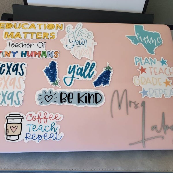 Sticker Rainbow Sticker for Teacher Laptop Sticker Kindle Reader ...