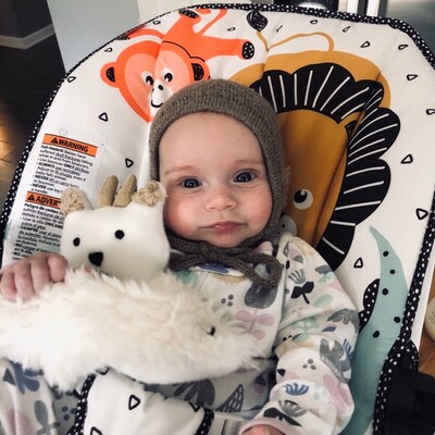 Baby Hat Alpaca Wool Baby Cap Textured Knit Newborn Hat Baby Bonnet ...