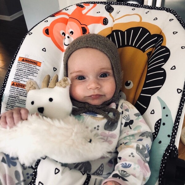 Baby Hat Alpaca Wool Baby Cap Textured Knit Newborn Hat Baby Bonnet ...