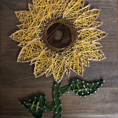 Sunflower String Art Craft Kit: Create Your Own Floral Wall Art Perfect ...