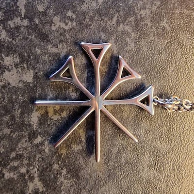 Cuneiform Sumerian Dingir ancient Symbol With Bright Shiny Satin Finish ...