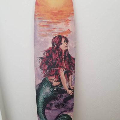 Mermaid Longboard, Classic Surfboard Growth Chart, Surfing, Surfboard ...