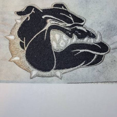 8 Sizes Bulldog Head Embroidery Designs, Bulldogs Embroidery Design ...