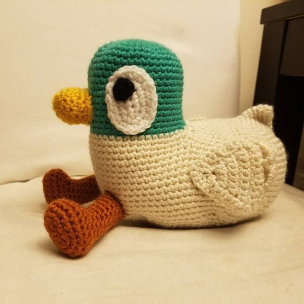 Duck Amigurumi Crochet Pattern, Sarah and Duck, Duck Toy, Crochet ...